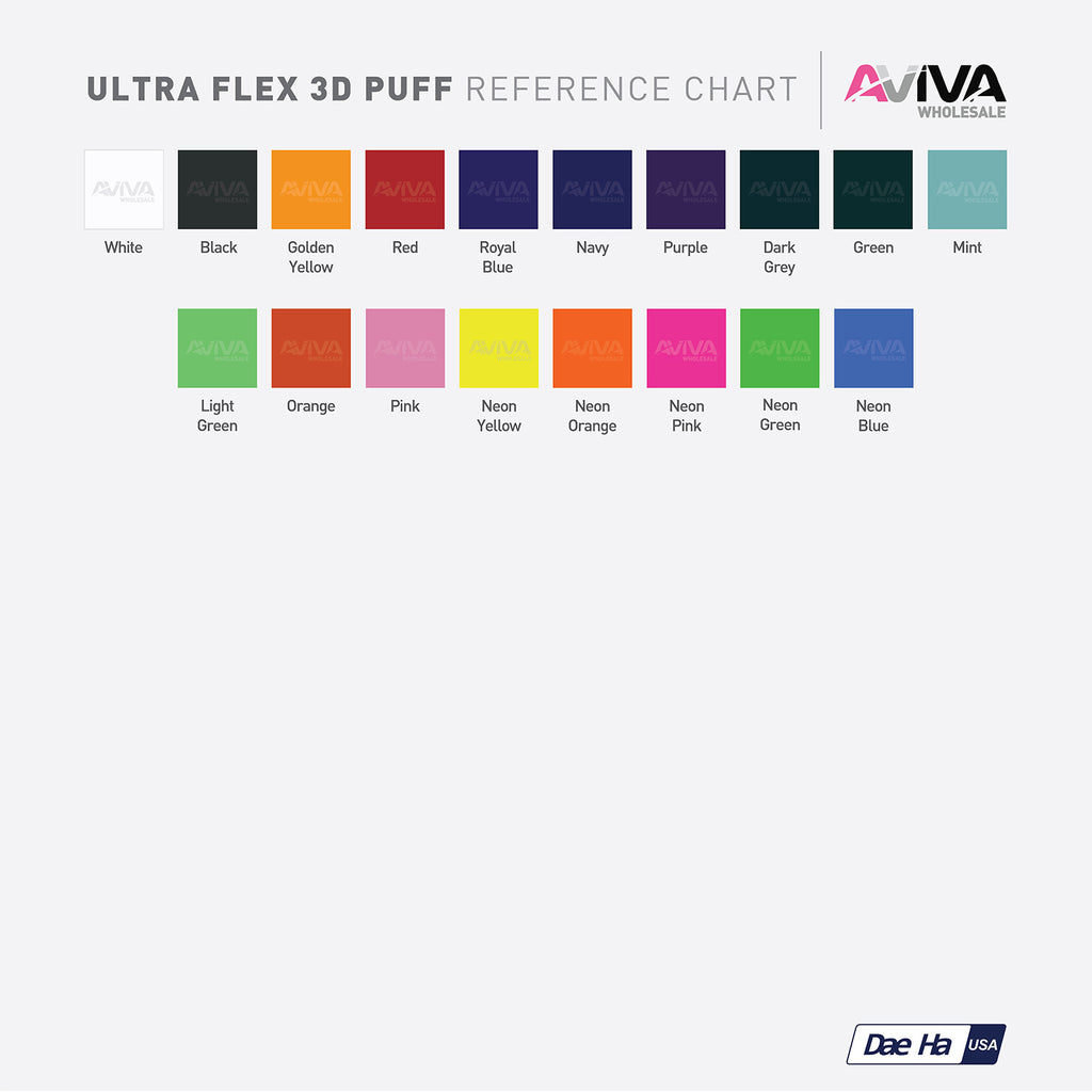 Ultra Flex 3D PUFF 20” wide Heat TRANSFER Vinyl for T-Shirt and Appare ...