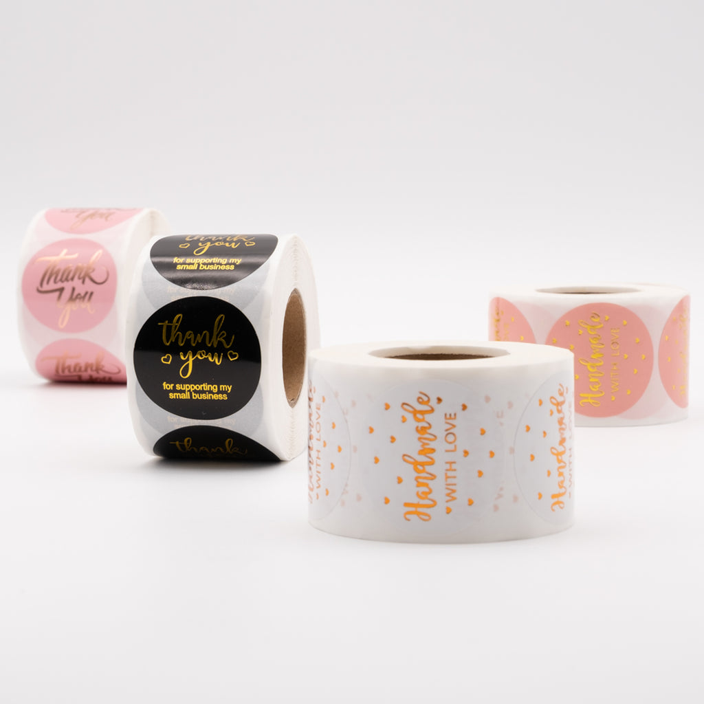 Round "Handmade with Love" Labels – Aviva Wholesale